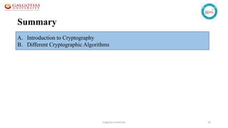Types of Cryptography: Secret Key and Asymmetric Key | PPTX