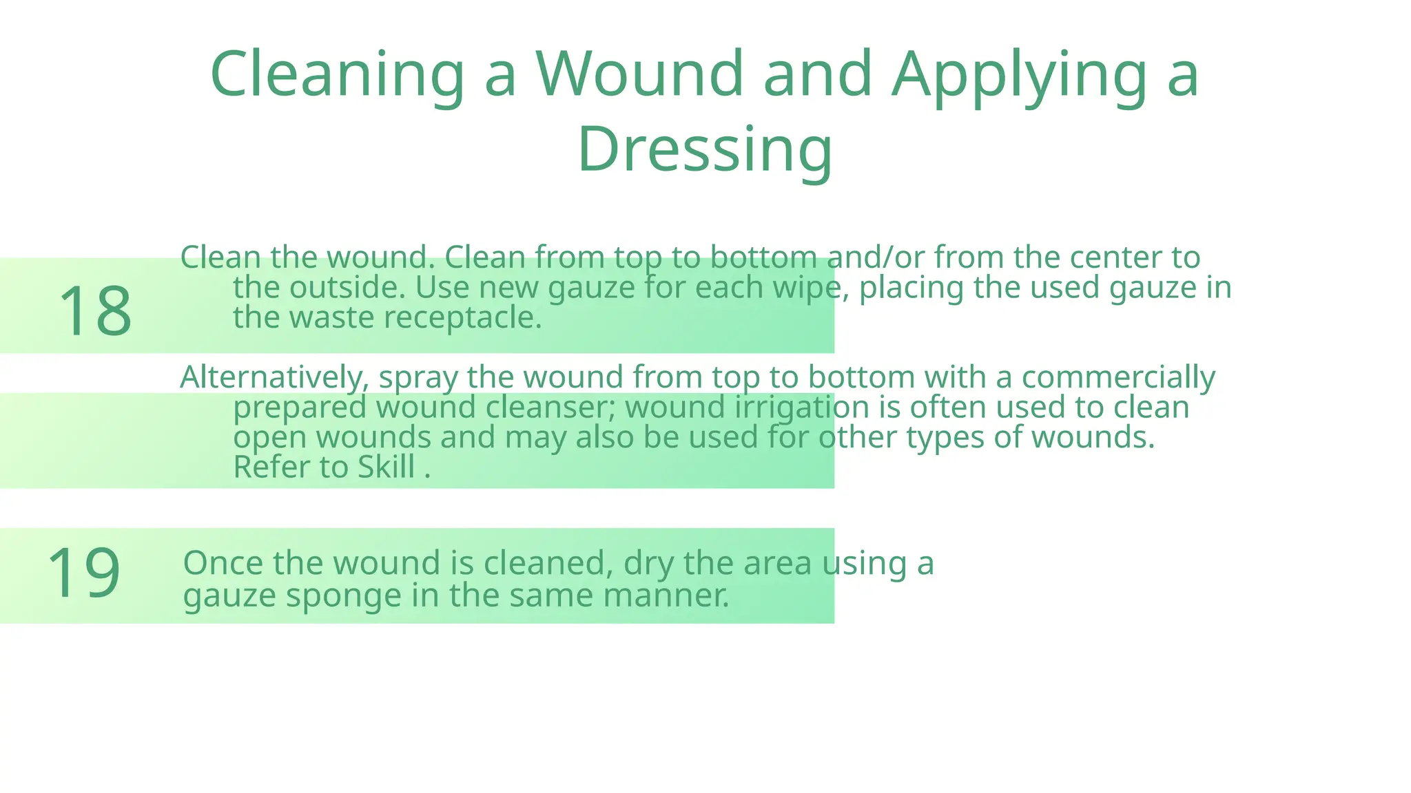 PRACTICAL WOUND DRESSING procedure practical | PPT