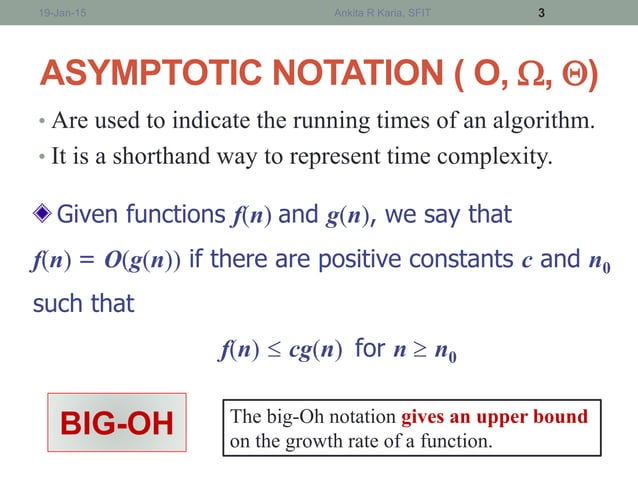 Lec 5 asymptotic notations and recurrences | PPT