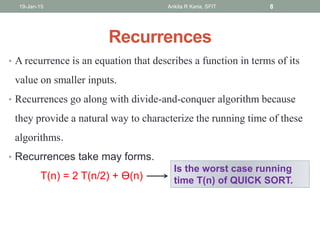 Lec 5 asymptotic notations and recurrences | PPT
