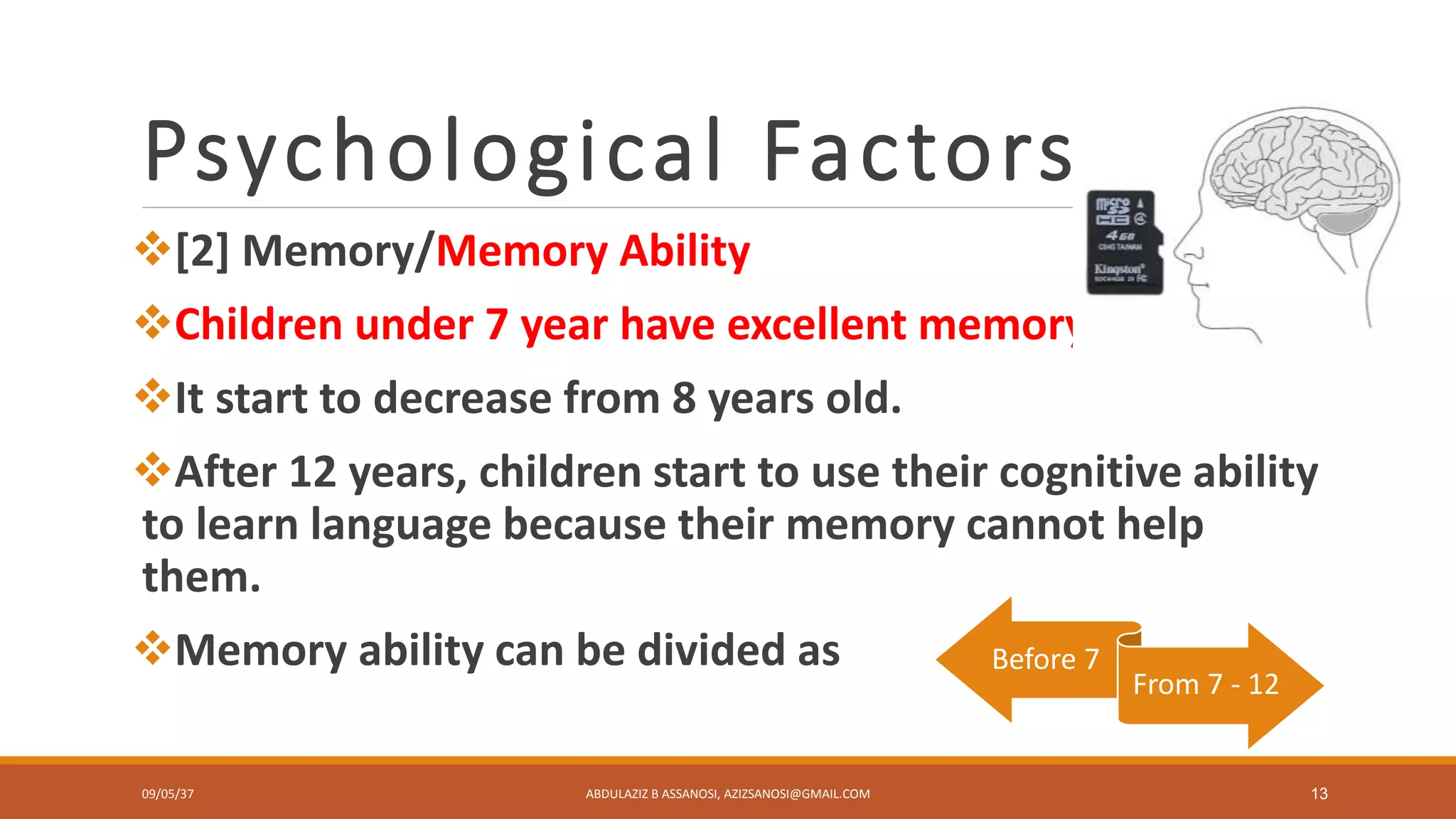 Children vs Adults SLA | PPTX