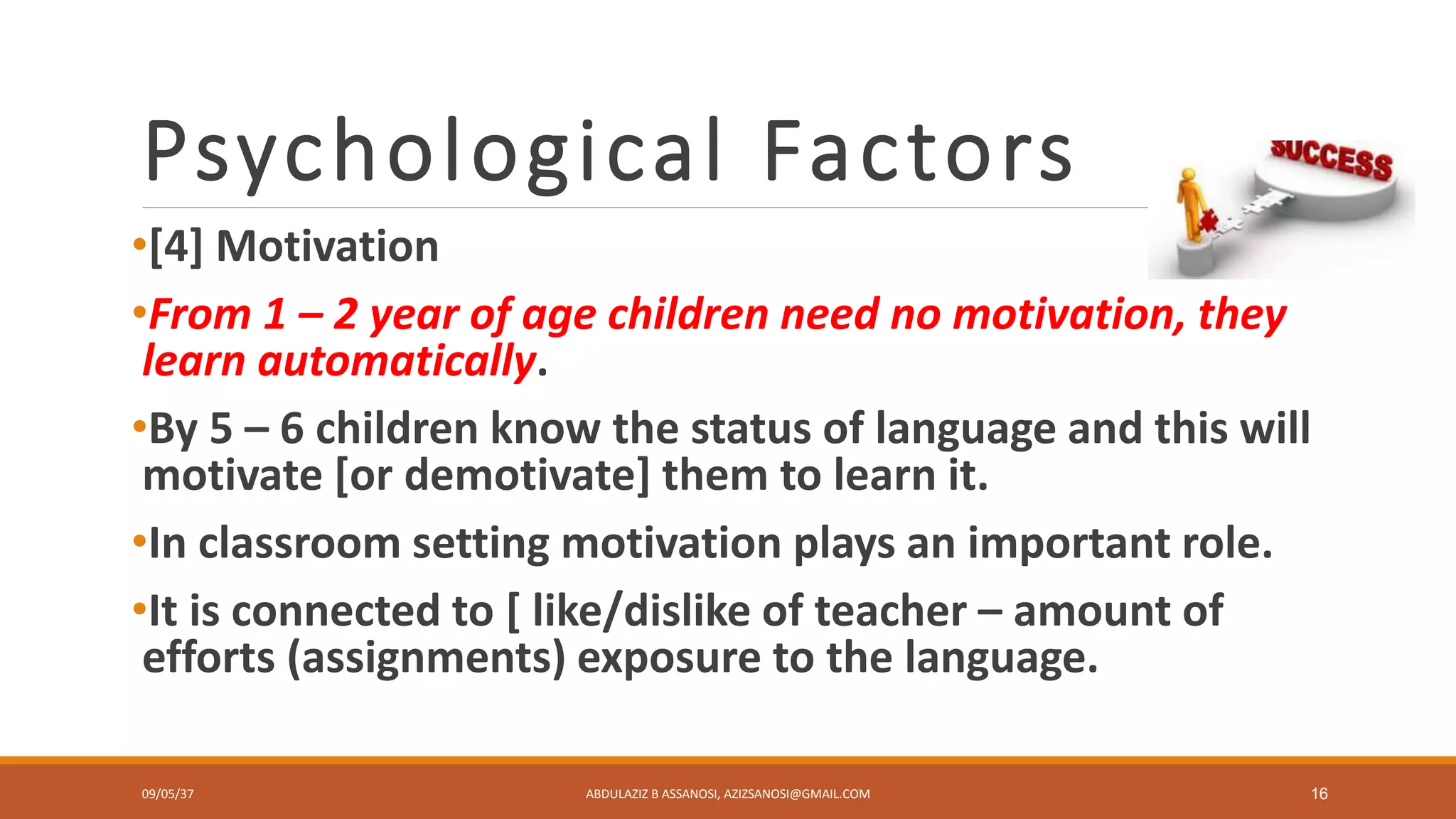 Children vs Adults SLA | PPTX