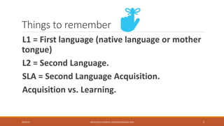 Children vs Adults SLA | PPTX