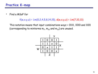 Lec 5 combinational logic k-maps2 | PPTX