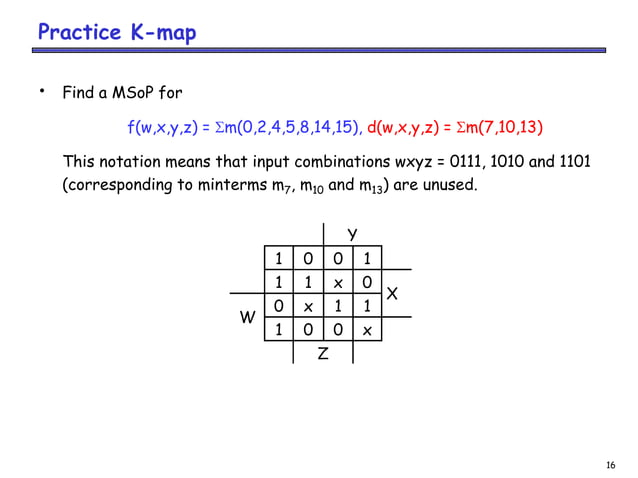 Lec 5 combinational logic k-maps2 | PPTX