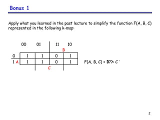 Lec 5 combinational logic k-maps2 | PPTX