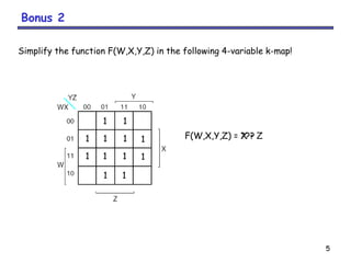 Lec 5 combinational logic k-maps2 | PPTX