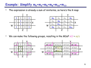 Lec 5 combinational logic k-maps2 | PPTX