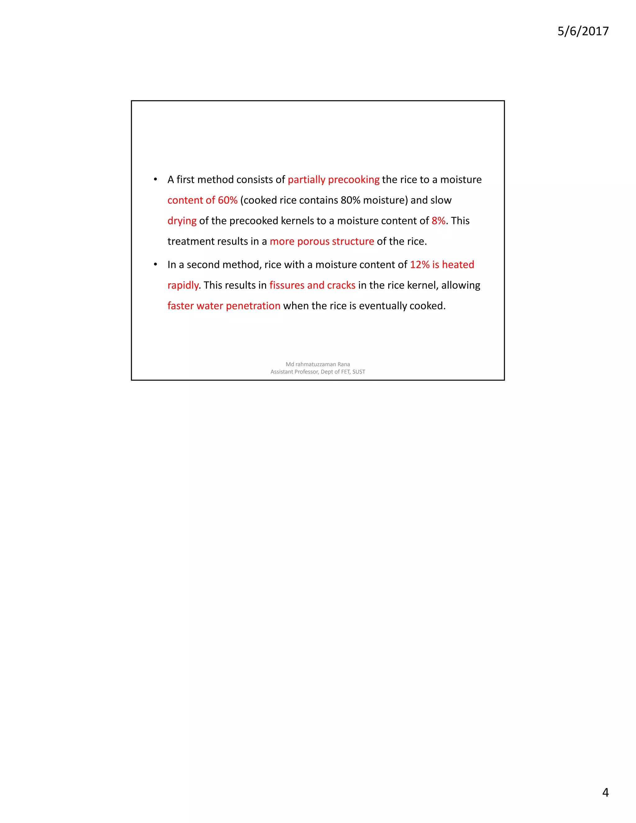 Parboiled Rice | PDF