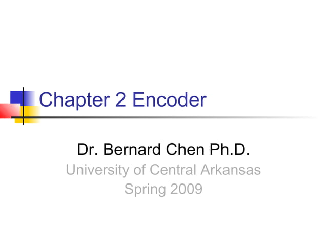 Lec5 encoder | PPT