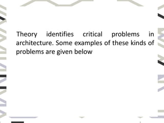 Lec 5 issues in theory of architecture | PPT
