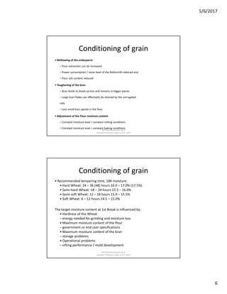 Milling of Wheat Flour | PDF