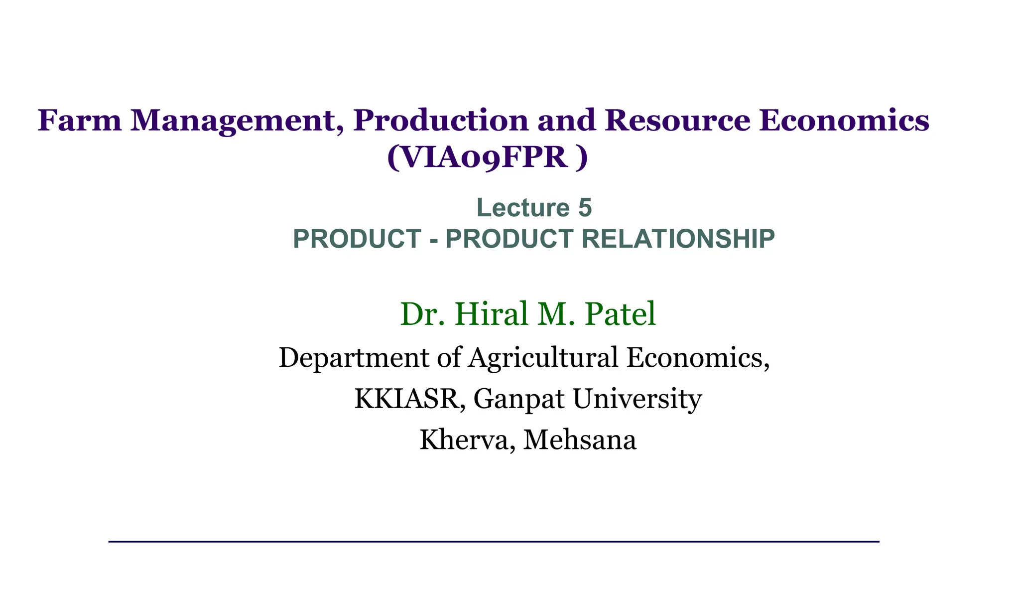 Ppt of farm management,production,resource economics | PPT