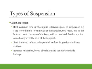 Lec 5 Suspension Therapy (Methods, Techniques, Types and Effects).pptx