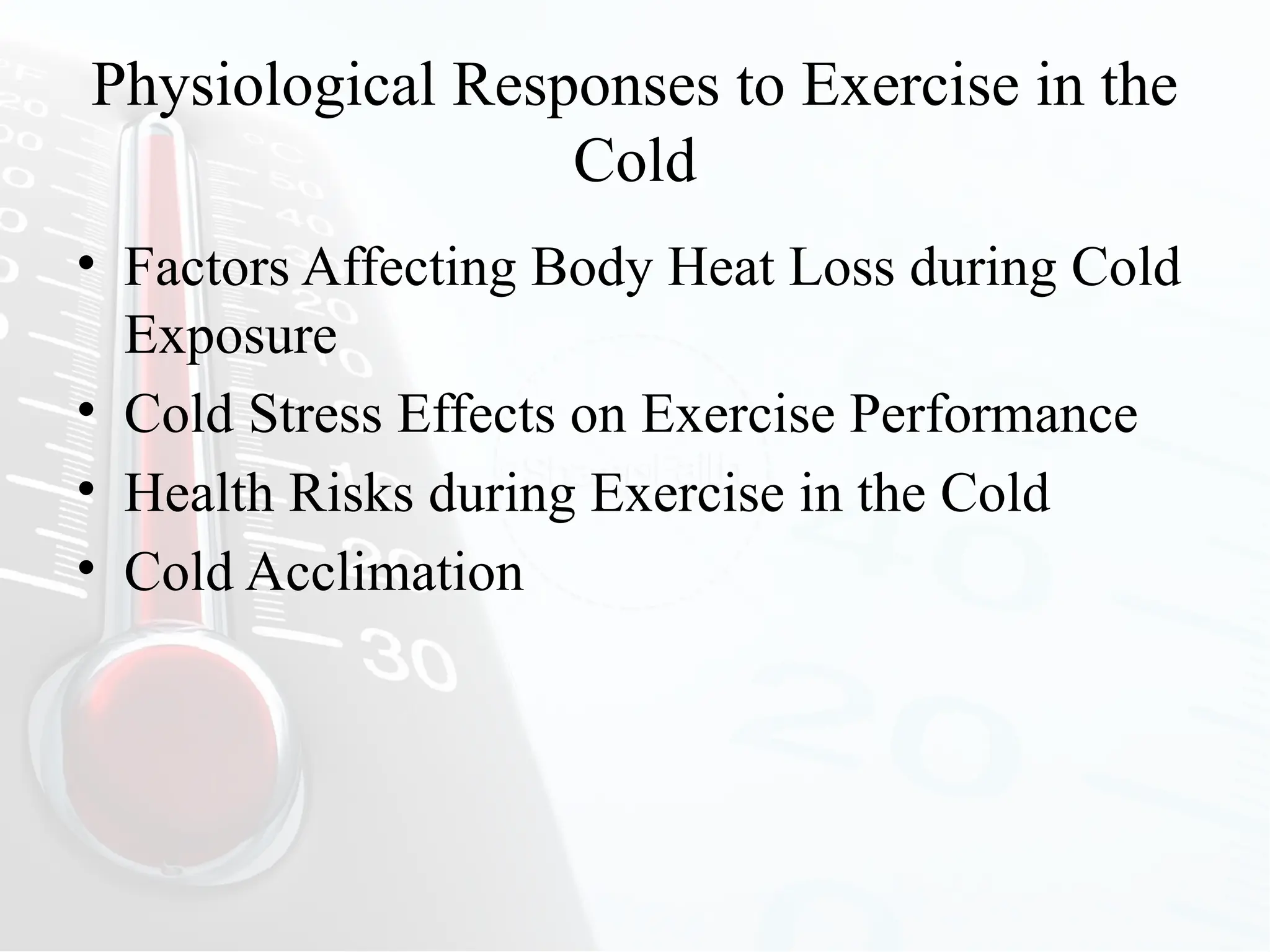 Temperature Regulation: Hot and Cold Acclimatization | PPTX