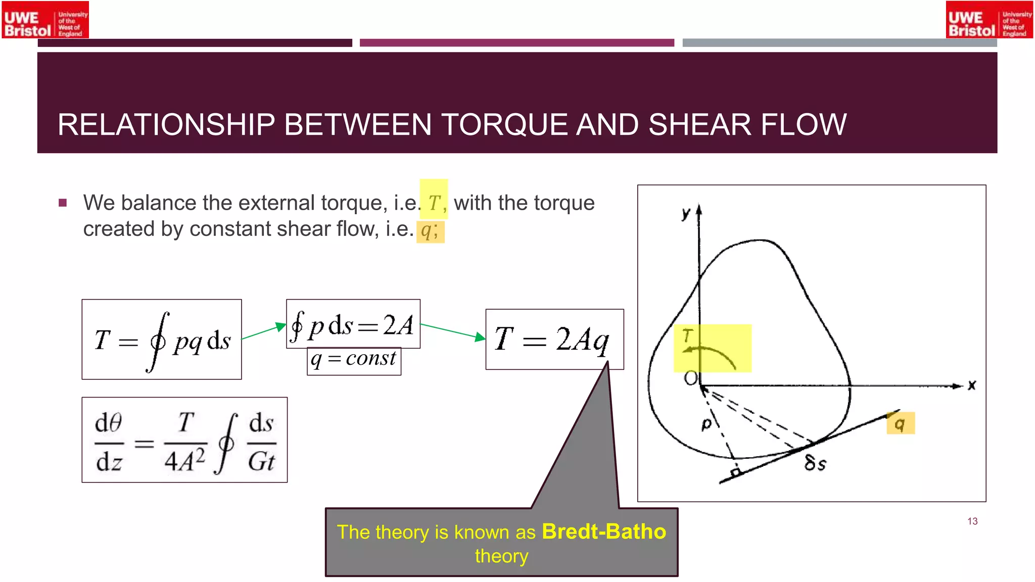 Lec5 torsion of thin walled beams | PPTX