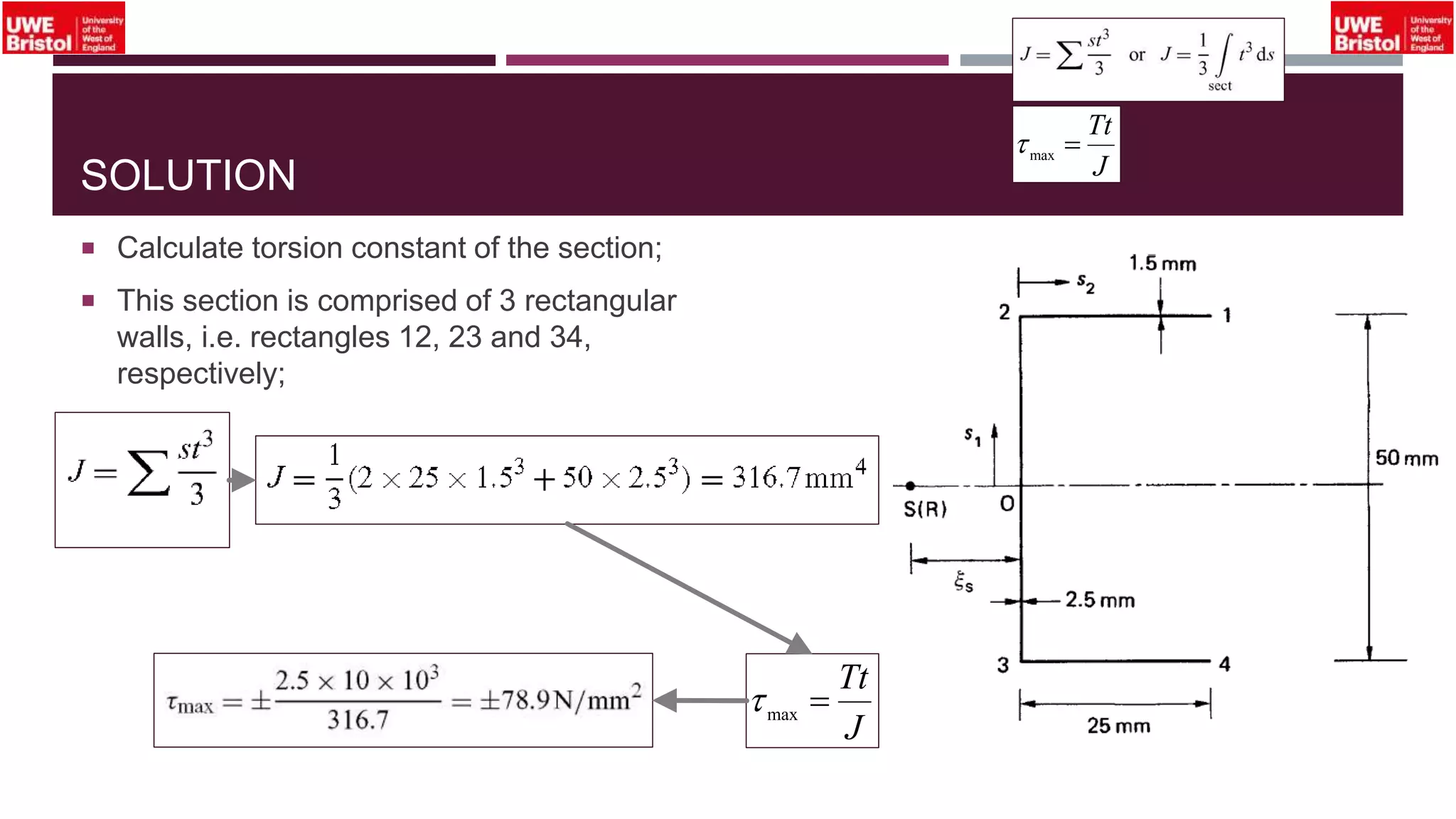 Lec5 torsion of thin walled beams | PPTX