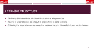 Lec5 torsion of thin walled beams | PPTX