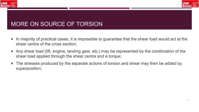 Lec5 torsion of thin walled beams | PPTX