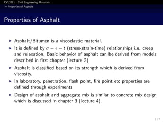 Lecture on Asphalt/Bitumen | PDF