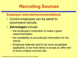 how to define recruitment. What are recruitment goals? Explain ...