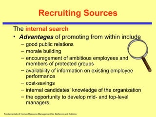 how to define recruitment. What are recruitment goals? Explain ...