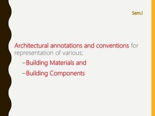 BASICS COMPONENTS OF BUILDING DRAWING FOR CIVIL ENGINEERS | PPTX