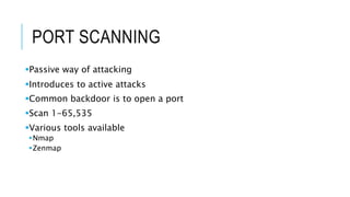 Securing the port scanning is fundamentals | PPTX