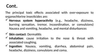 Medical Toxicology - pesticides, insecticides | PPTX | Chemistry | Science