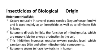 Medical Toxicology - pesticides, insecticides | PPTX | Chemistry | Science