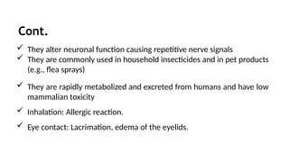 Medical Toxicology - pesticides, insecticides | PPTX | Chemistry | Science