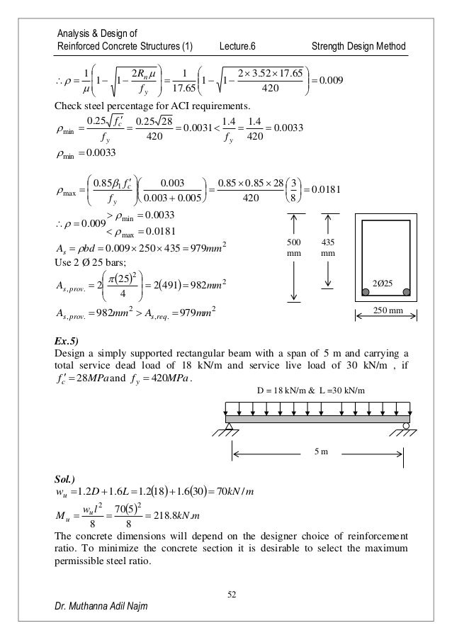 Lec.6 strength design method rectangular sections 2