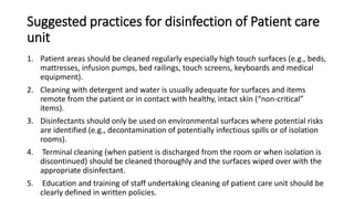 Lec 6 Disinfection of the patient care unit..pptx