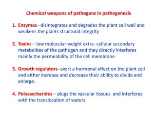 Plant pathology role of enzymes in plants disease | PPTX