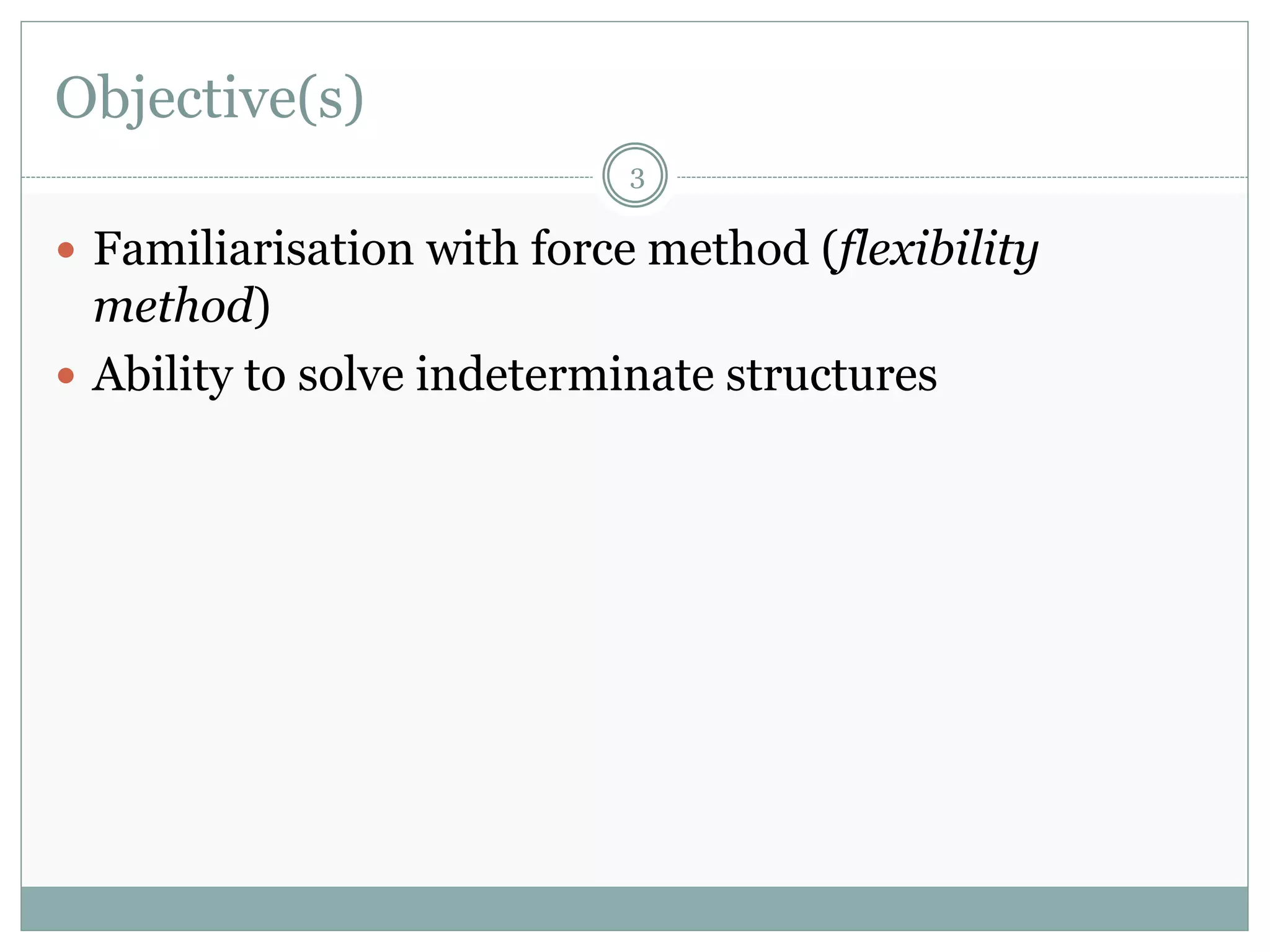 Flexibility Energy Method in structural analysis | PPTX
