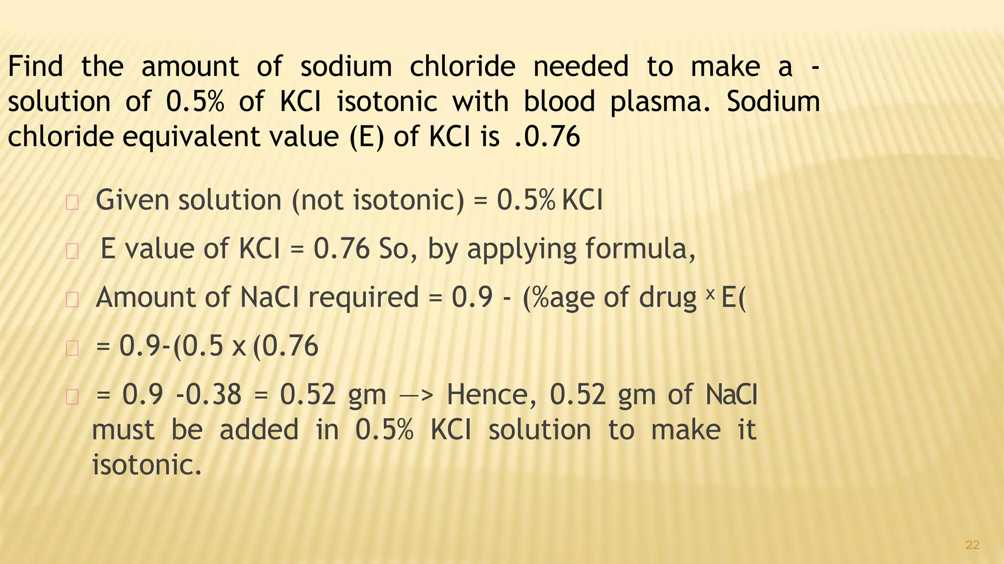 Lec 6 isotonic solutions | PDF