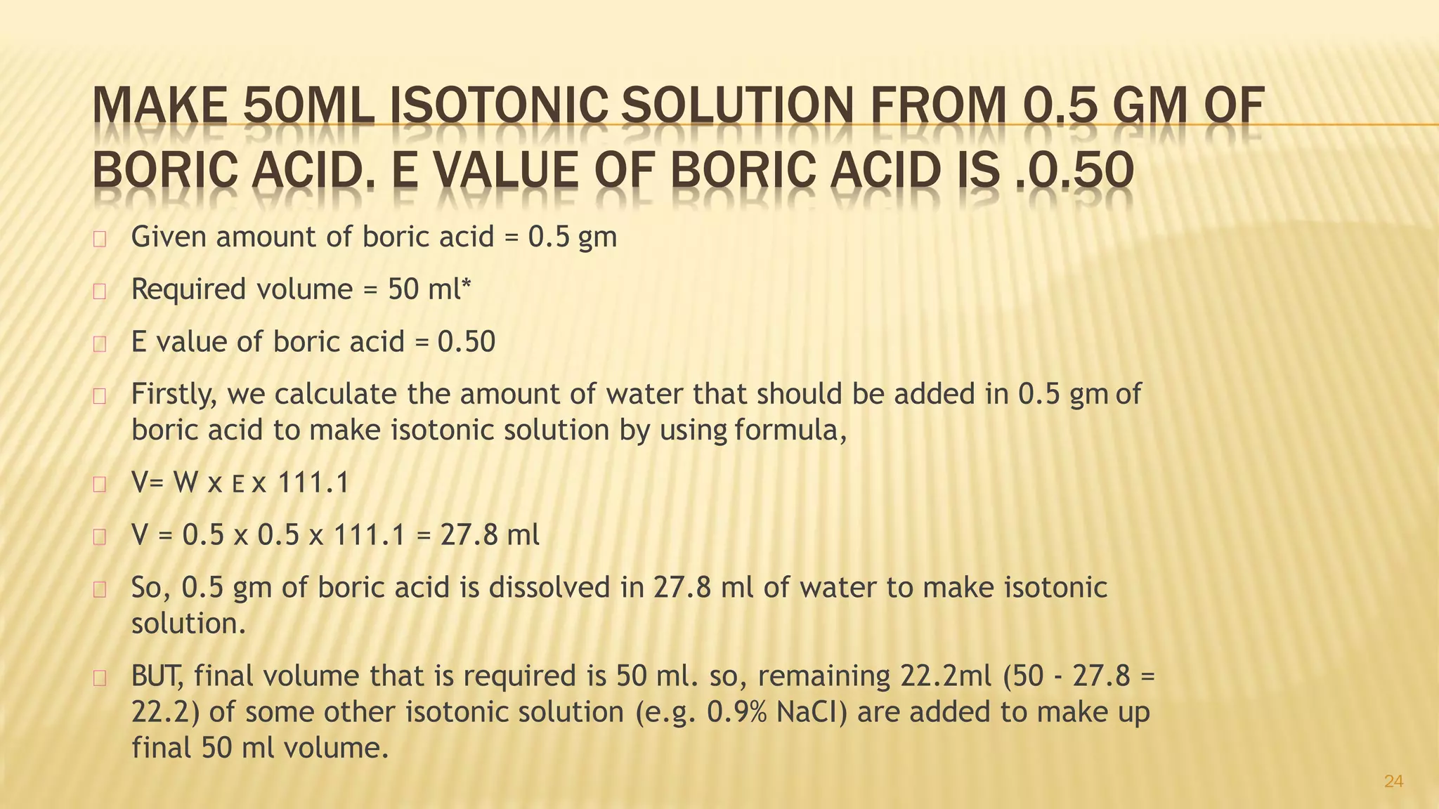 Lec 6 isotonic solutions | PDF