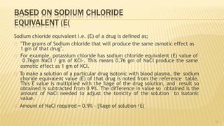 Lec 6 isotonic solutions | PDF