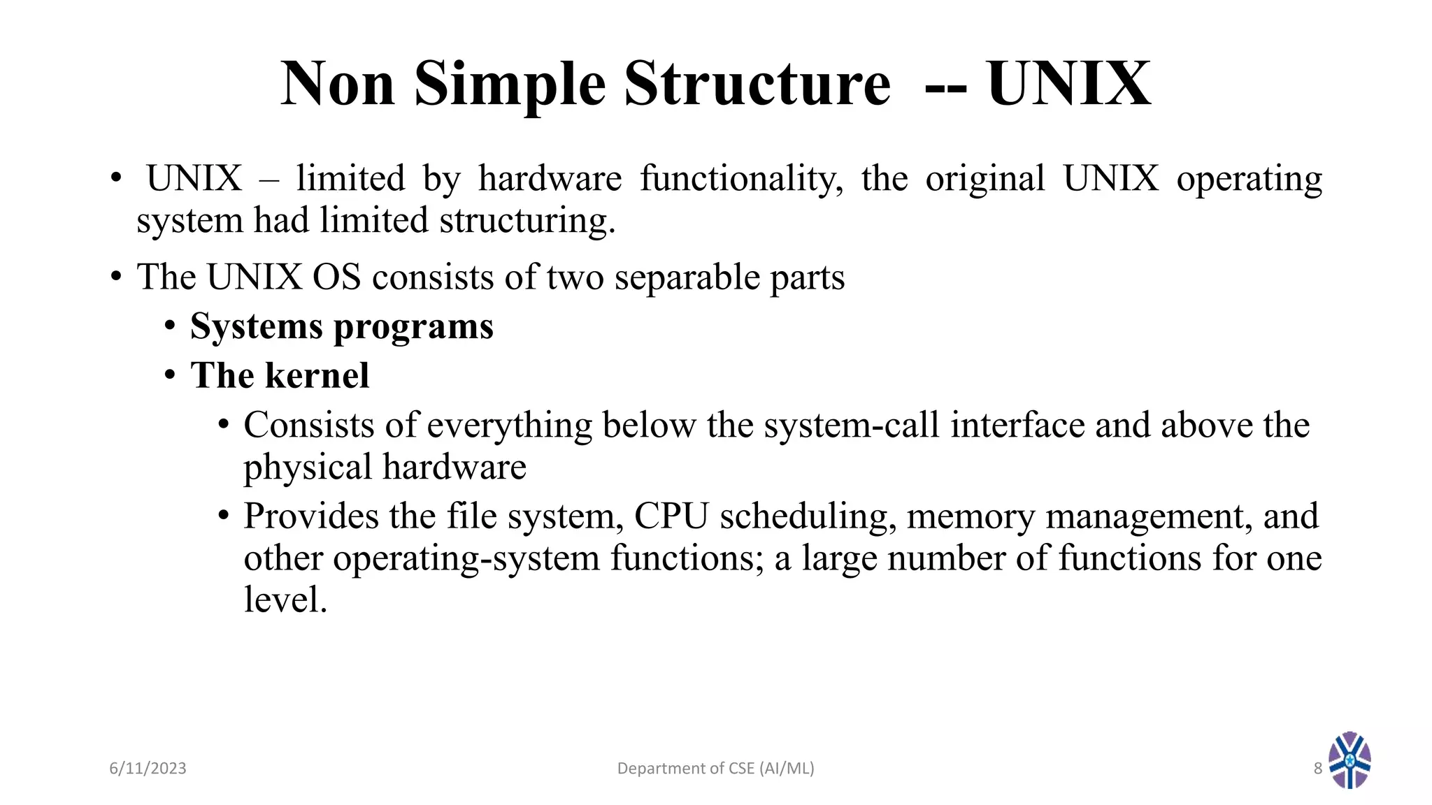 CS403: Operating System : Lec 6 OS Structure.pptx