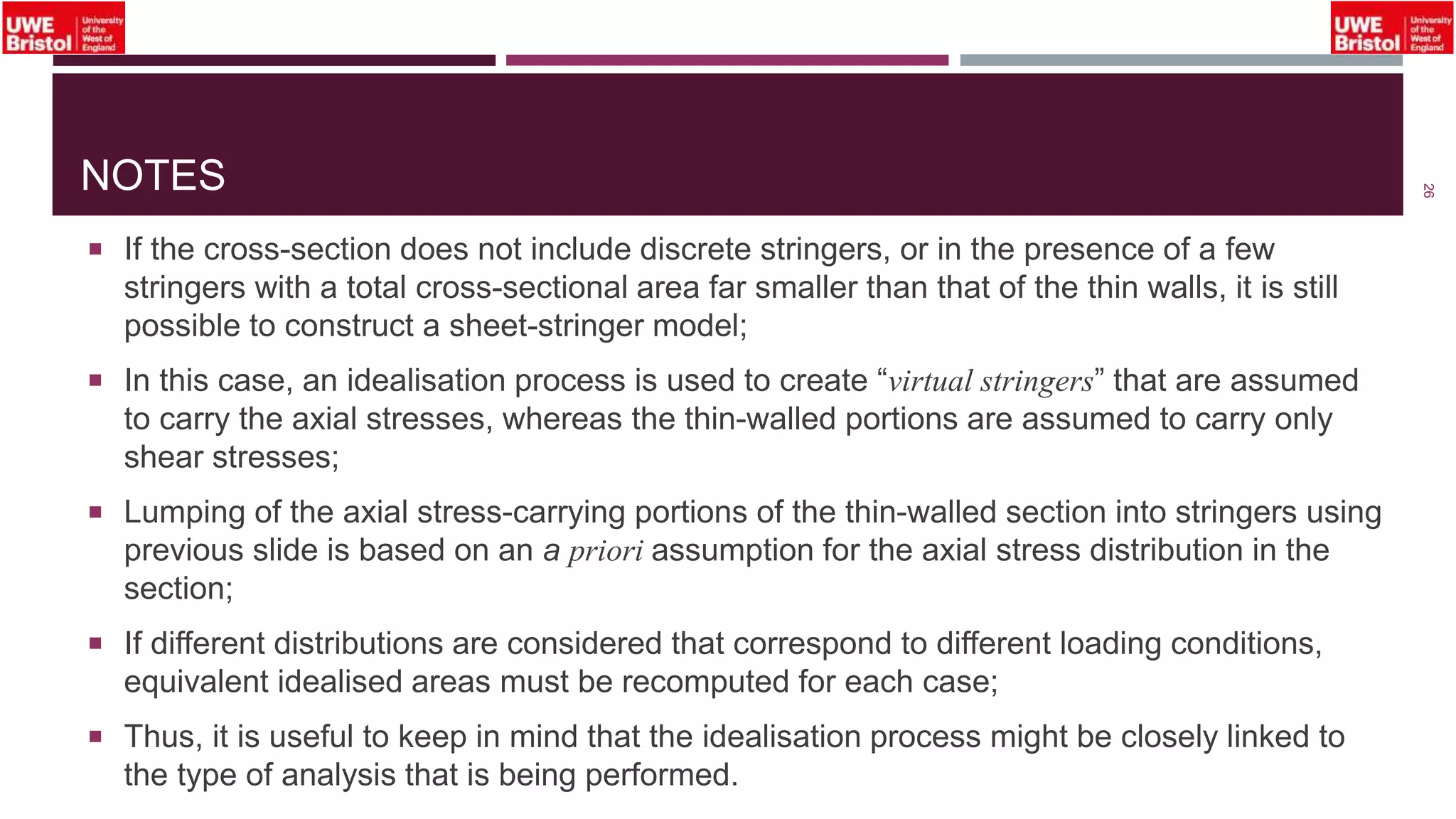 Lec6-Aircraft structural idealisation 1 | PPTX