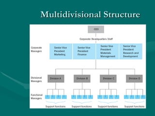Multidivisional Organizational Structure