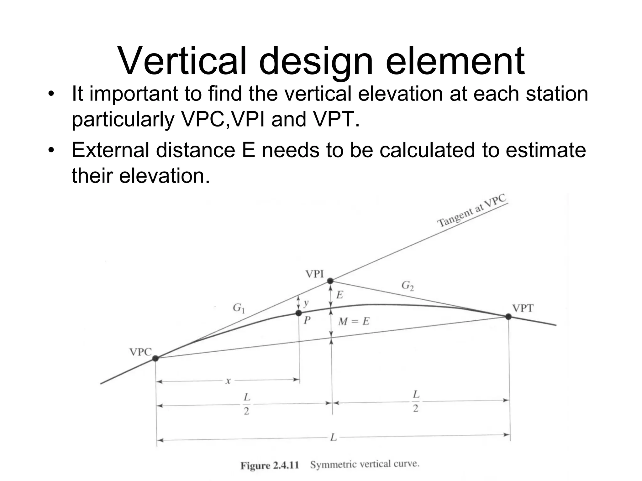 Lec 06 Vertical Alignment (Transportation Engineering Dr.Lina Shbeeb) | PDF