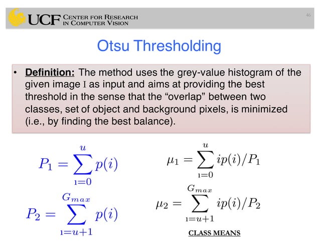 Lec7: Medical Image Segmentation (I) (Radiology Applications of ...