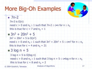 analysis of algorithms | PPT