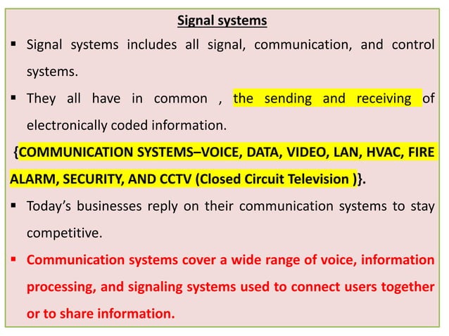 Lec7 technical installations special systems | PPT