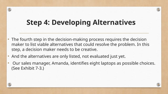Chapter 7 Manager as decision maker Principles of management | PPTX