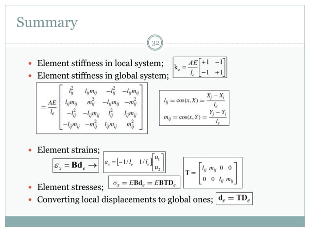 Finite Element Analysis of Truss Structures | PPTX