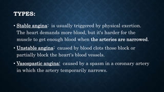 Lec7 angina, mi | PPTX | Heart and Cardiovascular Diseases | Diseases ...