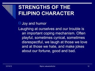 Lec 7 filipino_values | PPT
