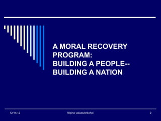 Lec 7 filipino_values | PPT